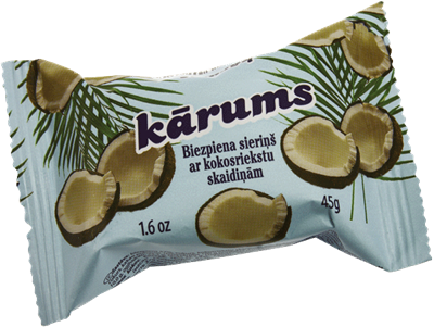 KARUMS - Curd glazed cheese with coconuts 45g (in box 40). Jolly Grocer
