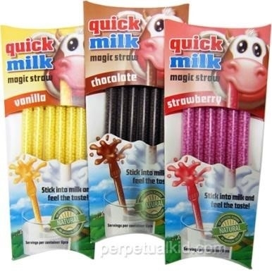 Milk straws assorted (6g*5) (in box 20). Jolly Grocer