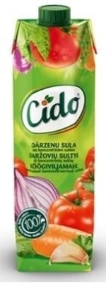 CIDO - Vegetable juice 100% 1L (in box 15). Jolly Grocer