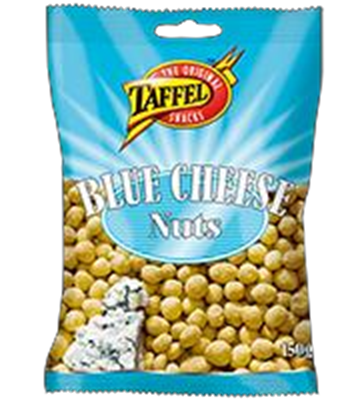 TAFFEL - Coated nuts blue cheese 150g. Jolly Grocer