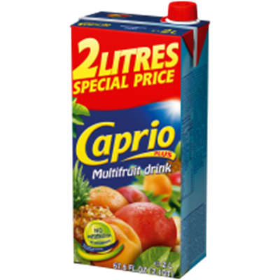 Caprio Multifruit Drink 2L (in box 6). Jolly Grocer