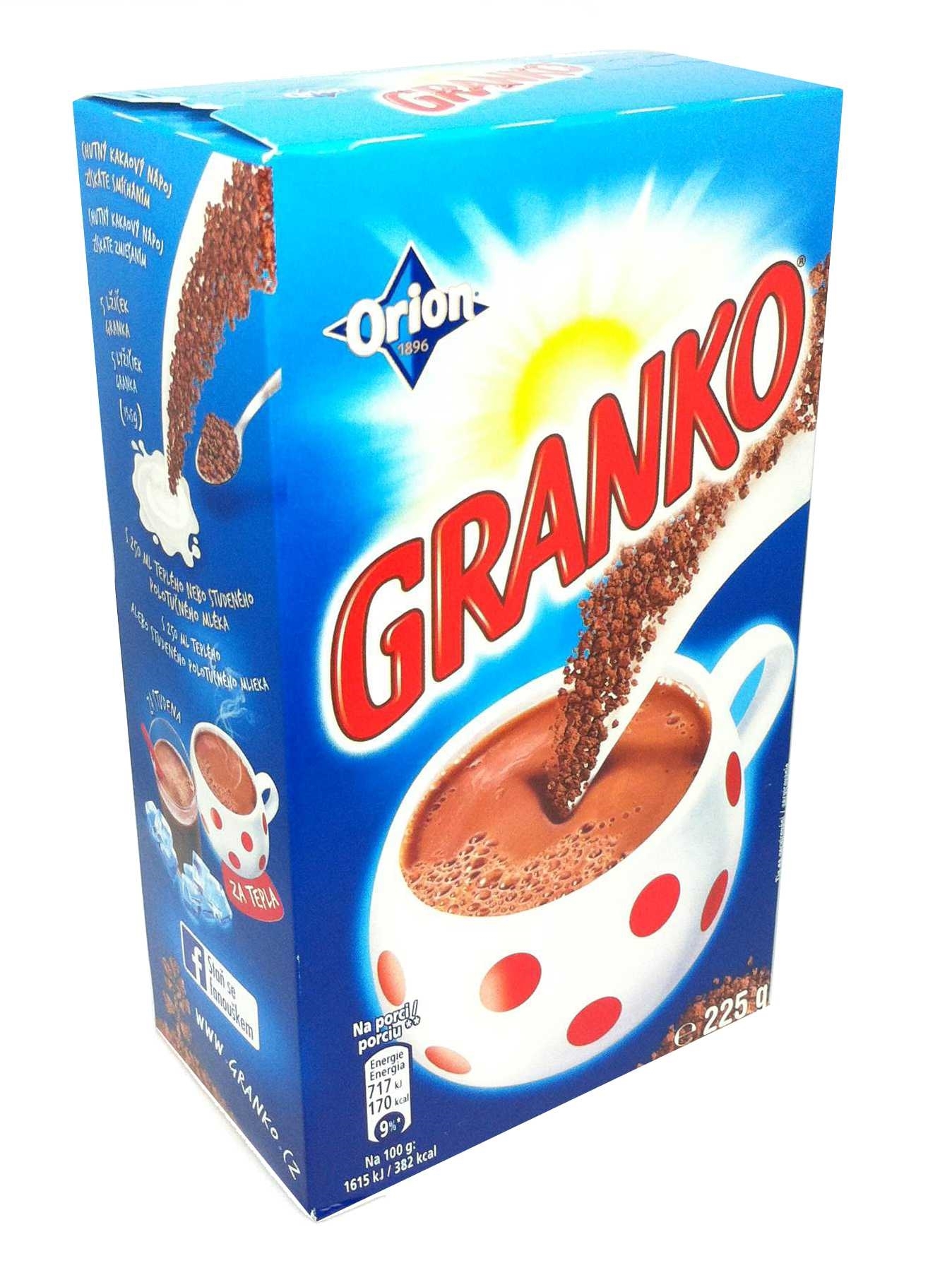 GRANKO KAKAO POWDER 225g ORION (in box 24). Jolly Grocer