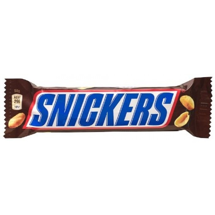 CHOCOLATE SNICKERS 50g (in box 40). Jolly Grocer