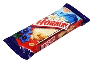 WAFERS HORALKY PEANUTS 50g (in box 56). Jolly Grocer