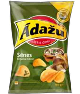 ADAZU - Crisps Sourcream and Musrooms 160g (box* 18). Jolly Grocer