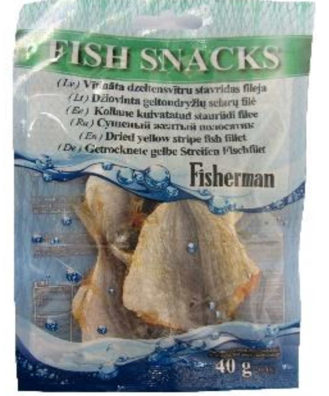Fisherman - Dried Yellow Stripe Fish Fillet, 40g. Jolly Grocer