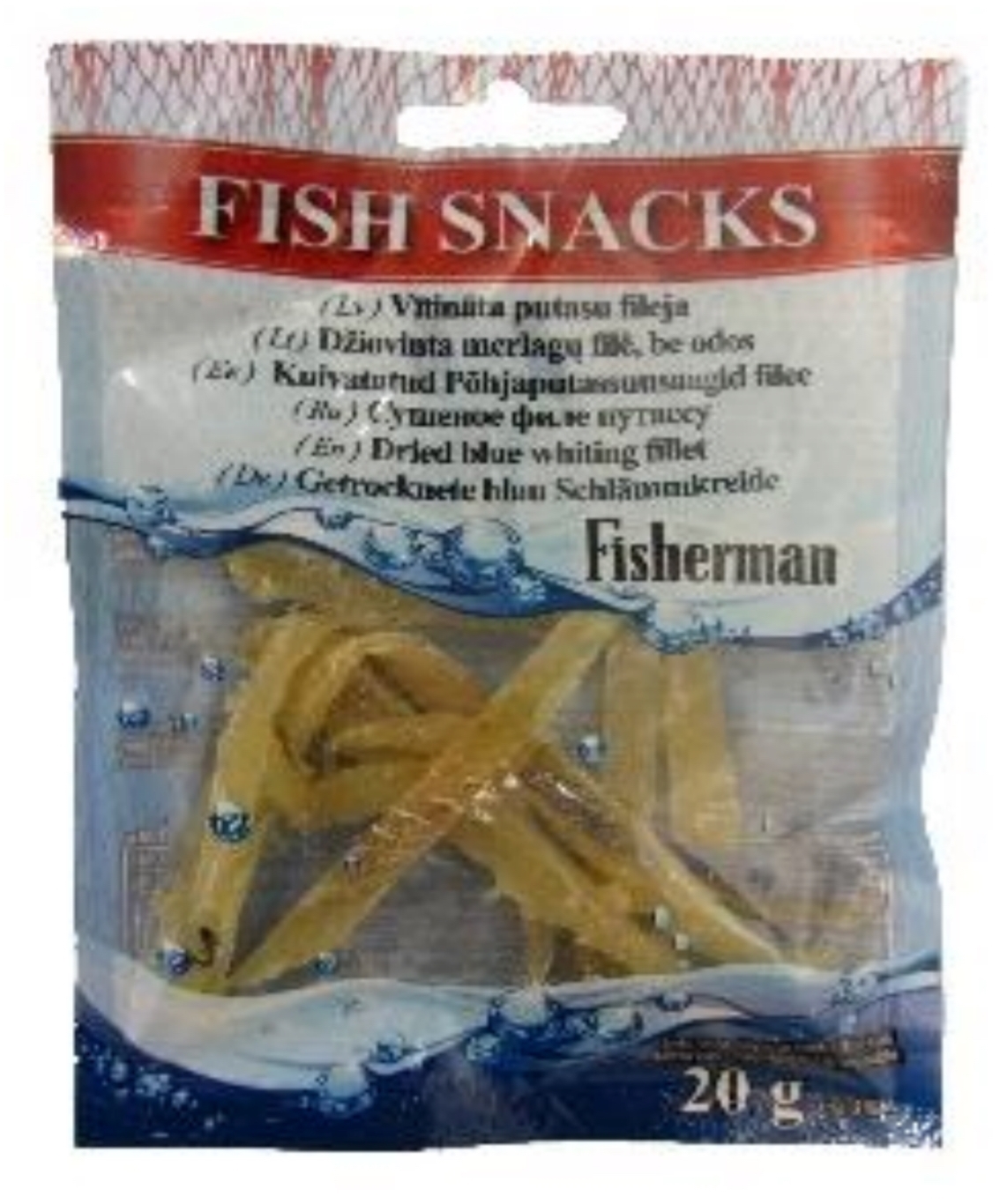 Fisherman - Dried Blue Whiting Fillet, 20g. Jolly Grocer
