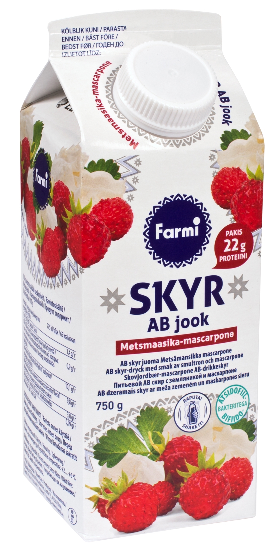 FARMI - SKYR yoghurt drink salty caramel 750g (in box 24). Jolly Grocer