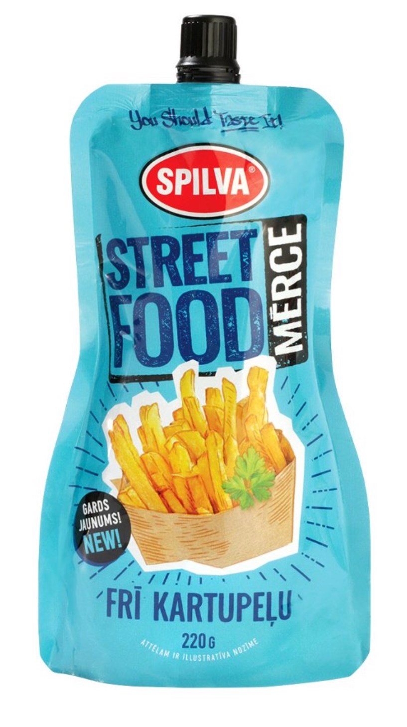 SPILVA - "Street Food" sauce for chips, 220g (In box 12). Jolly Grocer
