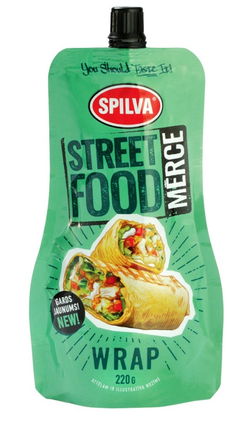 SPILVA - "Street Food" sauce for wraps, 220g (In box 12). Jolly Grocer