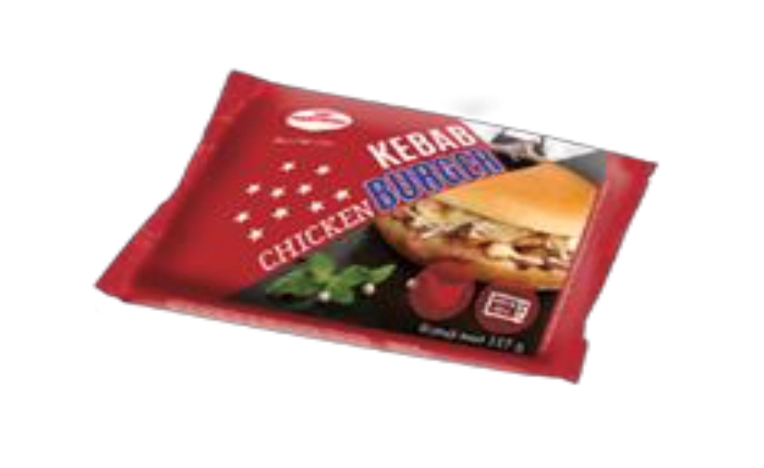MANTINGA - Chicken Kebab Burger, 95g (box*10). Jolly Grocer