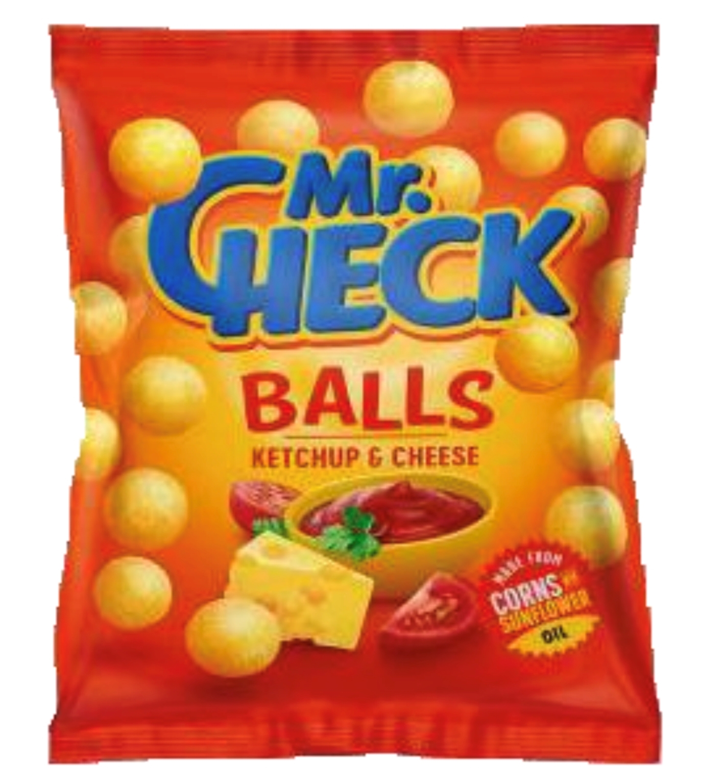 ZMFOOD - Corn snacks Mr.Check ketchup and cheese Balls, 150g (box*15 ...
