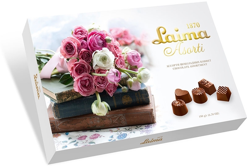 LAIMA - Assortment of chocolates Laima "Books", 190g (box*14). Jolly Grocer
