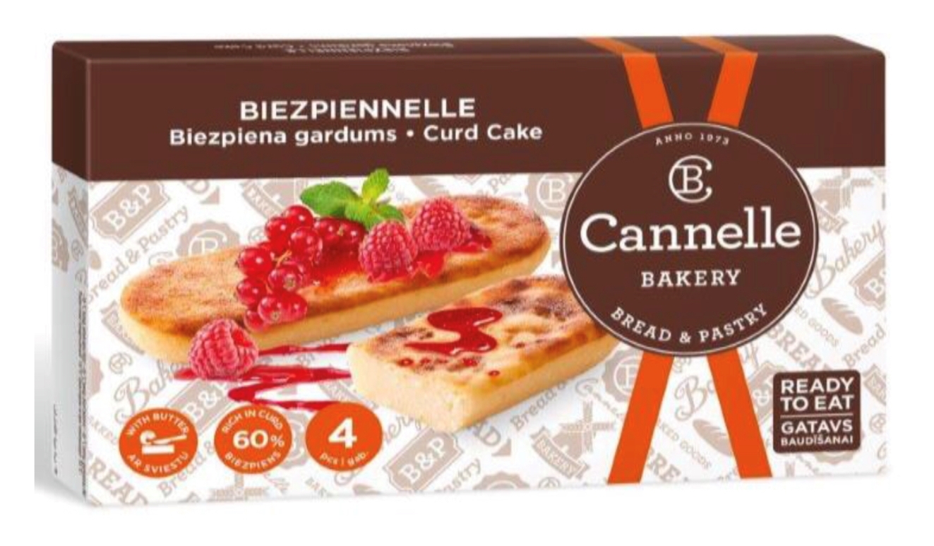 CANNELLE BAKERY SIA - Cheescake 4x75g (box*15). Jolly Grocer