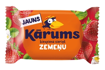 KARUMS - Curd snack strawberry in strawberry flavour coating, 45g (in ...