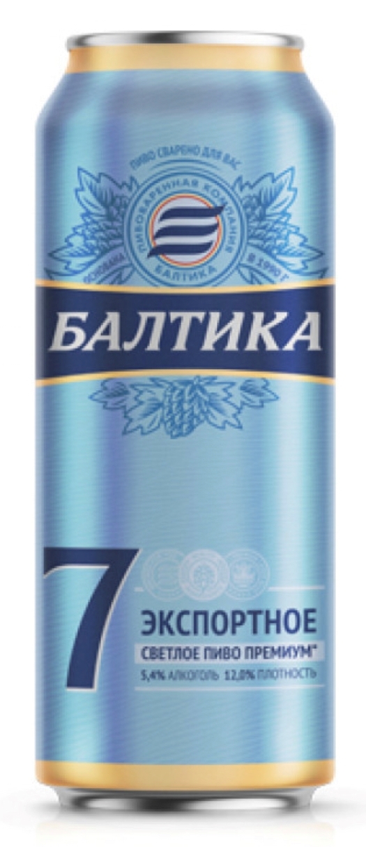 Beer BALTIKA “7”5.2% 0.5L can (box*24). Jolly Grocer