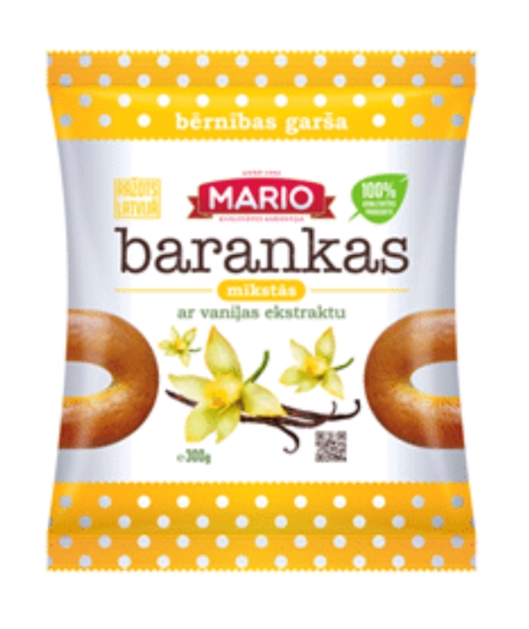 MARIO - Vanilla bagels 300g (box*12). Jolly Grocer