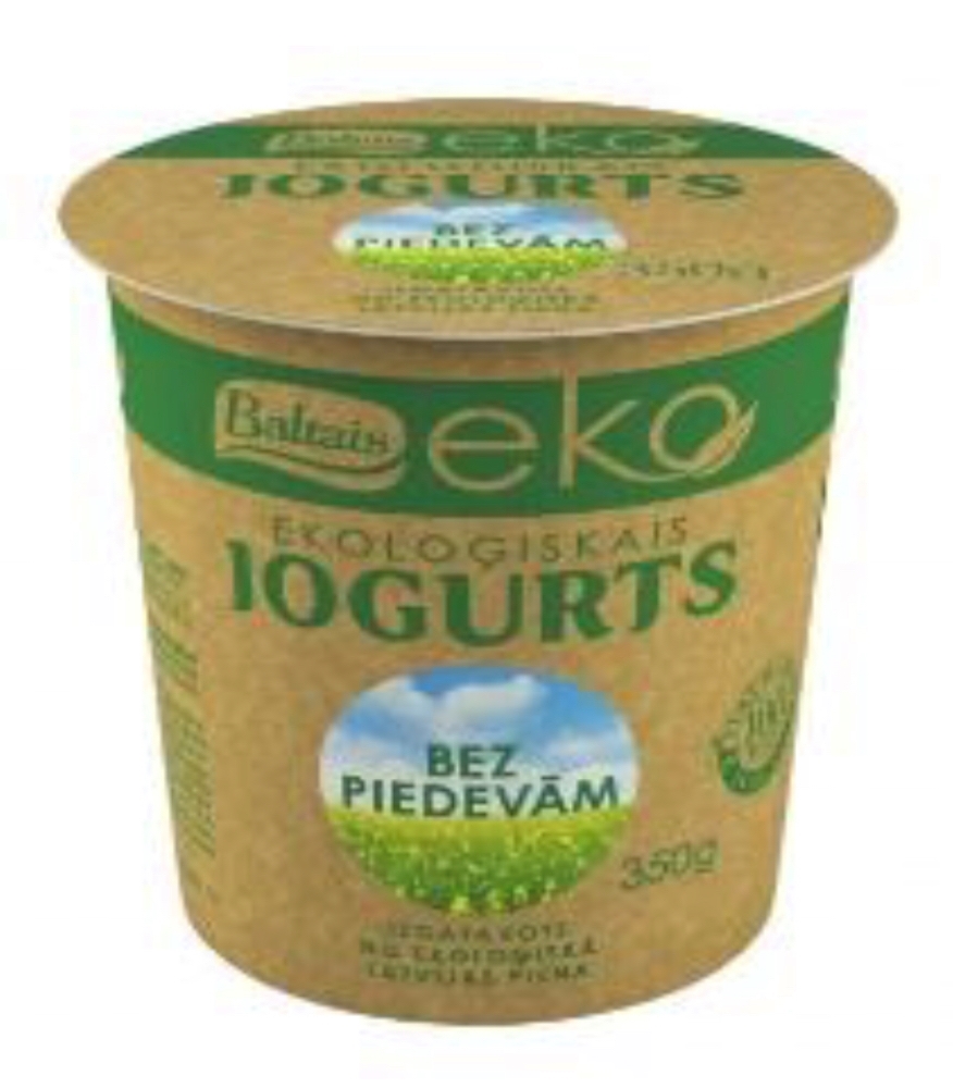 BALTAIS - Baltais EKO organic yogurt without additives 350g (box*12 ...